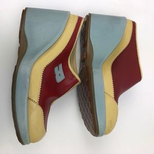 Ruco Line | Shoes | Vintage Ruco Line Wedge Clogs Leather Sz 85 | Poshmark